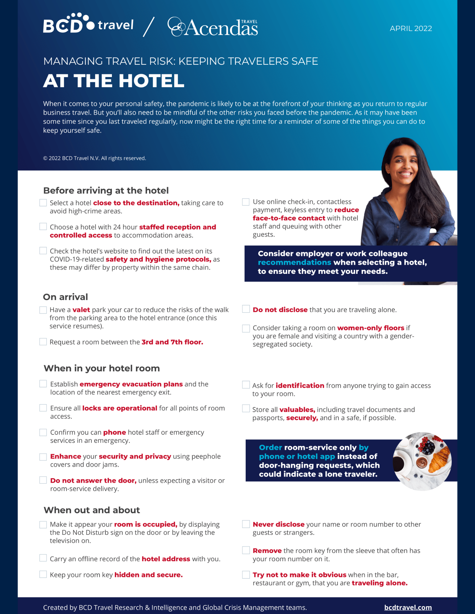 Traveler Safety Infographics - Corporate